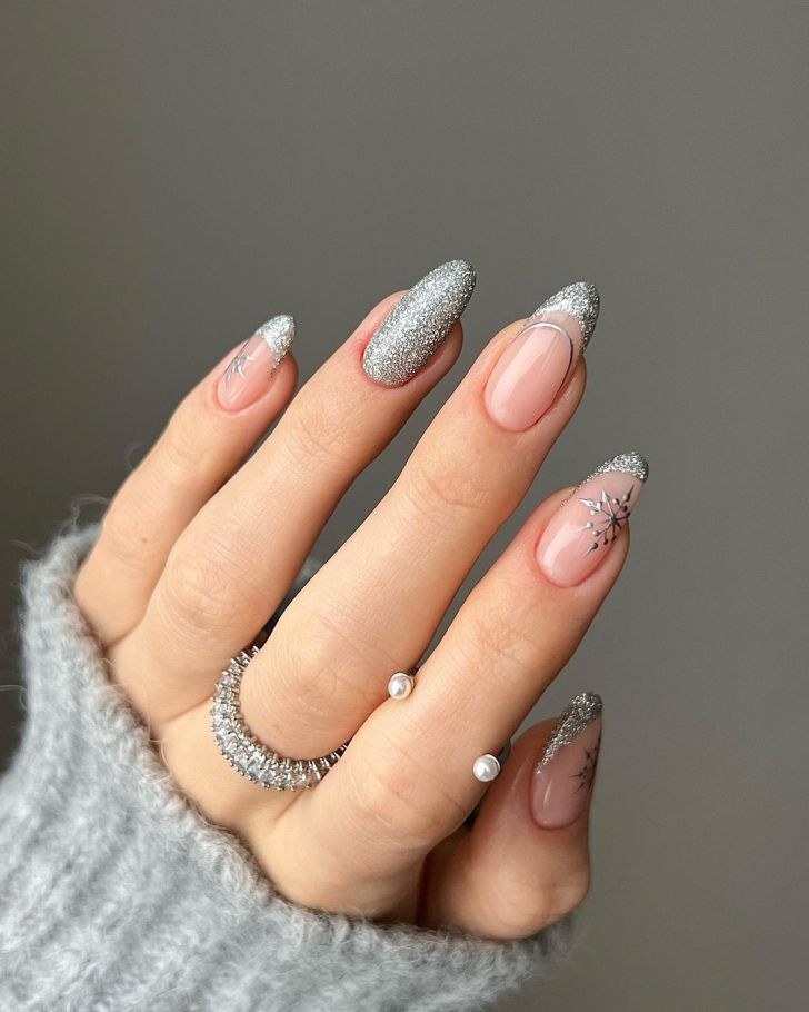 Top 28 grey winter nail designs you must try this year